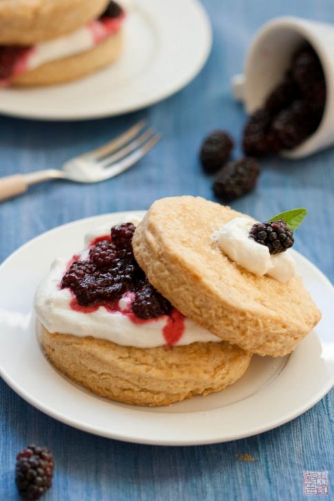 Olallieberries and Shortcake - Dessert First