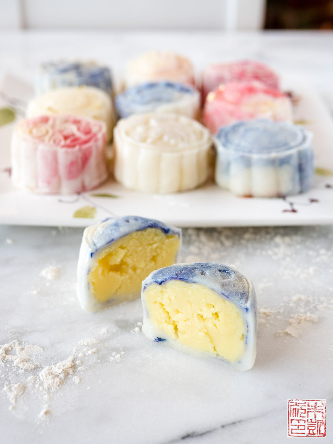 Homemade Snow Skin Mooncakes - Dessert First