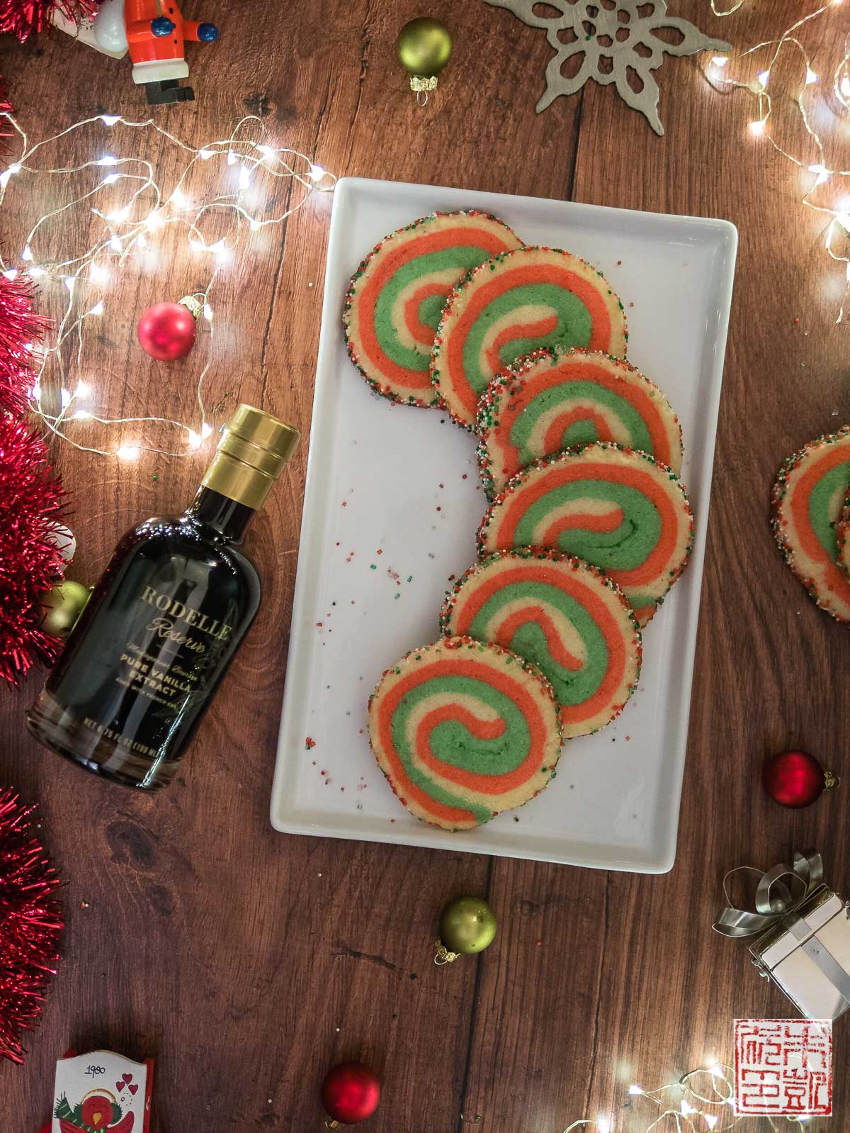 Holiday Pinwheel Cookies - Dessert First